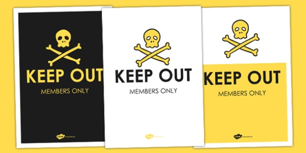 Keep Out Sign (teacher made)