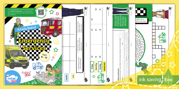Emergency Services Activity Booklet (Ages 9 - 11)