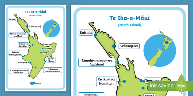 North Island Display Poster English/Te Reo Māori