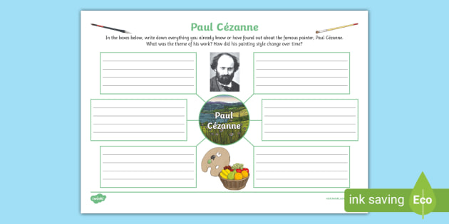 * NEW * Paul Cézanne Mind Map (teacher made)