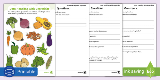 Data Handling with Vegetables (teacher made)