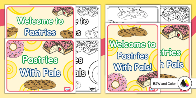 Pastries With Pals Posters (teacher made)