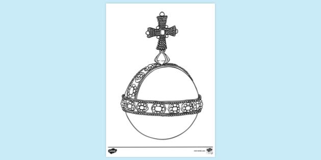 FREE! - Sovereign's Orb Colouring Sheet (teacher made)
