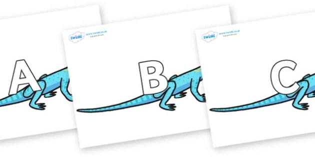 A-Z Alphabet on Lizards