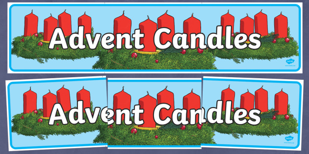 Advent Candles Banner
