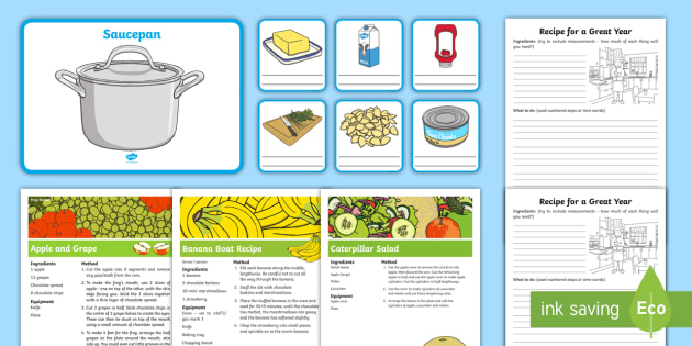 KS1 Recipe for a Great Year Activity Pack (teacher made)