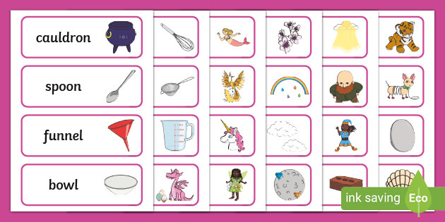 Describing Magic Potions Word Cards