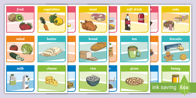 Older Learners: SEN Communication Cards: Food (teacher made)