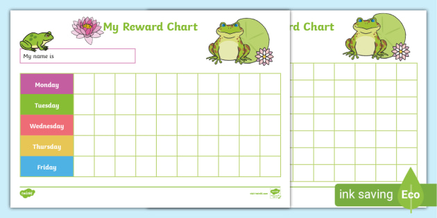 Frog Reward Charts (teacher made)