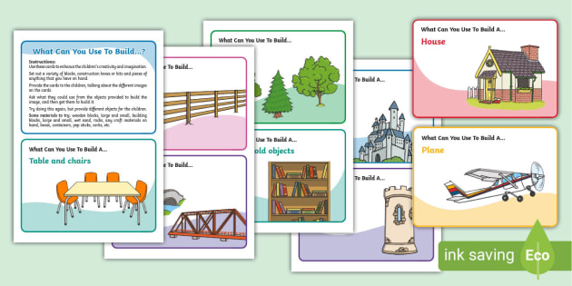 What Can You Use To Build Activity Cards (teacher made)