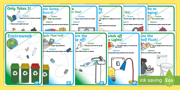 FREE! - What's Our Impact? Display Posters to Celebrate Enviroweek
