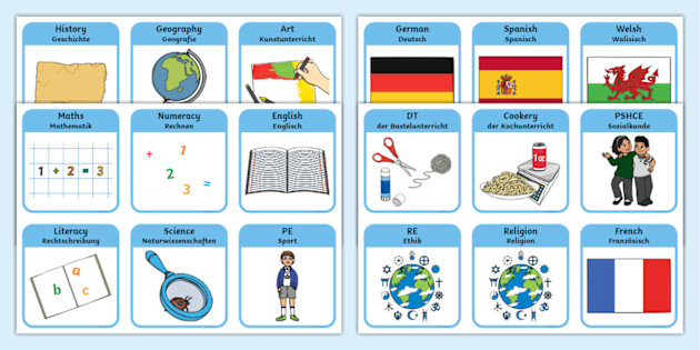 English Visual Timetables | twinkl.com.au