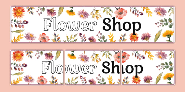 Floral Banner Utklipp