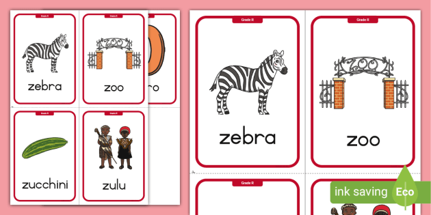 Gr. R Phonics B Flashcards