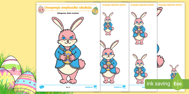 Unogwaja wephasika ukukala - Easter Bunny Measuring isiZulu