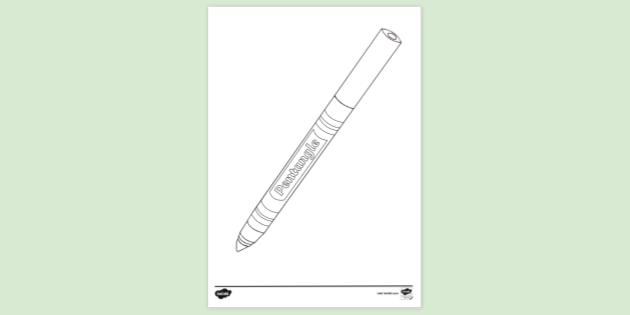 FREE! - Felt Tip Pen Colouring Sheet (teacher made)