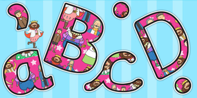 The Emperors New Clothes Themed A4 Display Lettering - stories