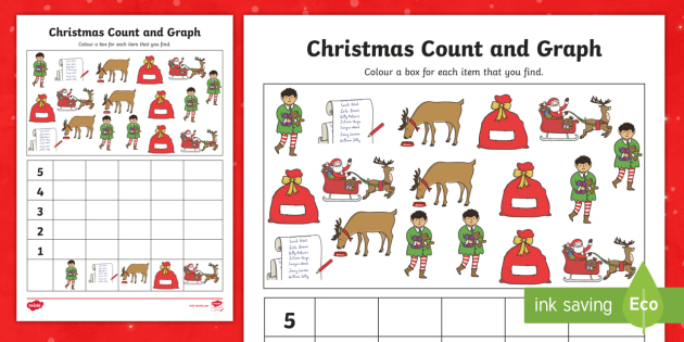 Christmas Count and Graph Worksheet / Worksheet, worksheet