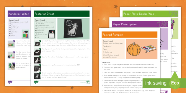 Halloween Craft Activity Pack
