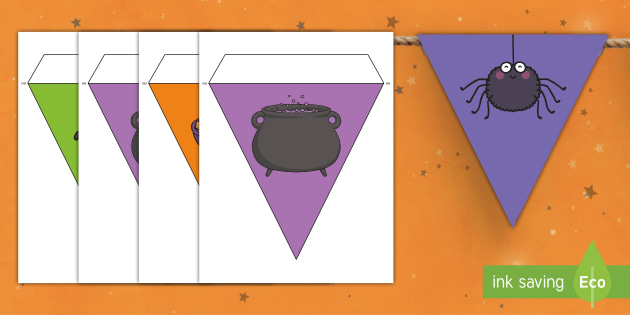 Printable Halloween Bunting | Decoration & Display | Twinkl