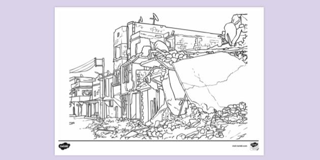 War Colouring Page | Colouring Sheets