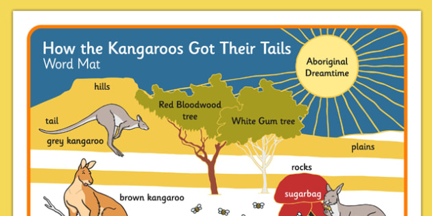 Aboriginal Dreamtime Stories How the Kangaroos got their Tails ...