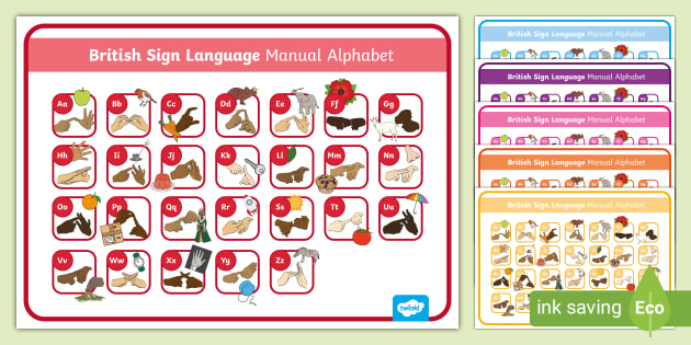 British Sign Language Manual Alphabet Mat (teacher made)