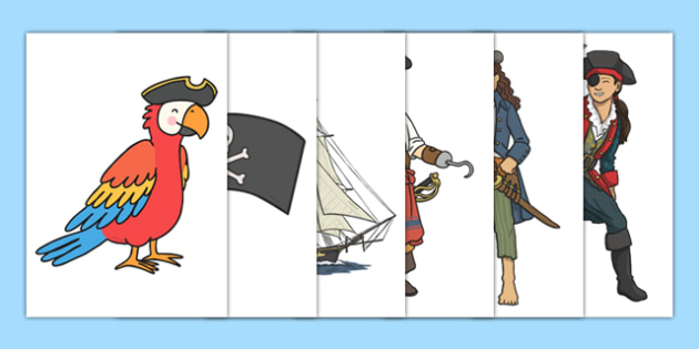 Pirate Ship Template Cut Out | Pirate Cut Outs | Twinkl