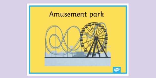 FREE! - Amusement Park Poster | Display Poster | Primary Resources