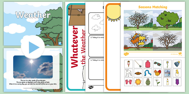 Geography Junior Infants Weather Pack (Teacher-Made)