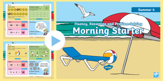 Year 2 Maths Summer Morning Starter PowerPoint 4