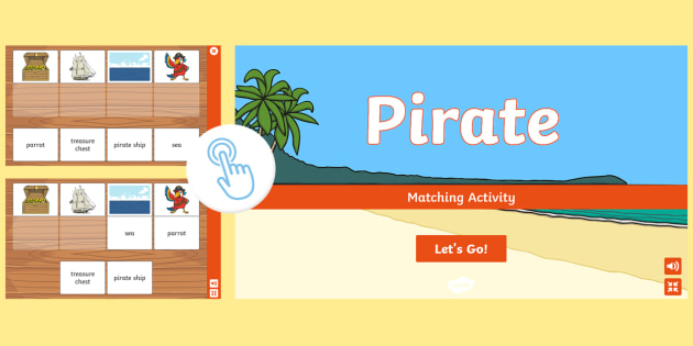 FREE! - Interactive Pirates Matching Activity | Twinkl Go!