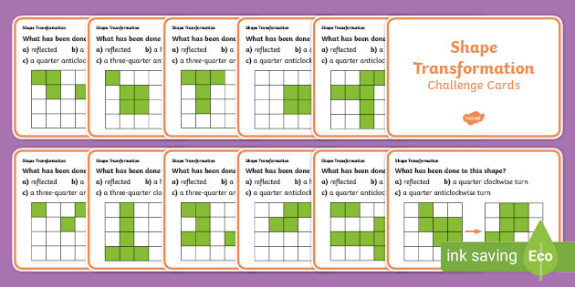 Shape Transformation Challenge Cards (teacher made)