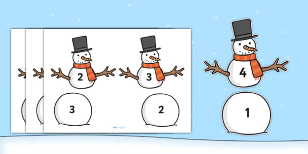Snowman Number Bonds to Five