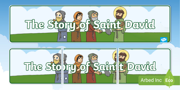 Saint David Story Themed Banner (teacher made)