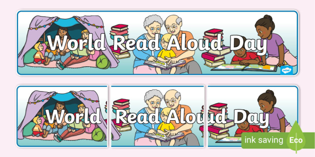 World Read Aloud Day Banner for Display - F-2 Resources