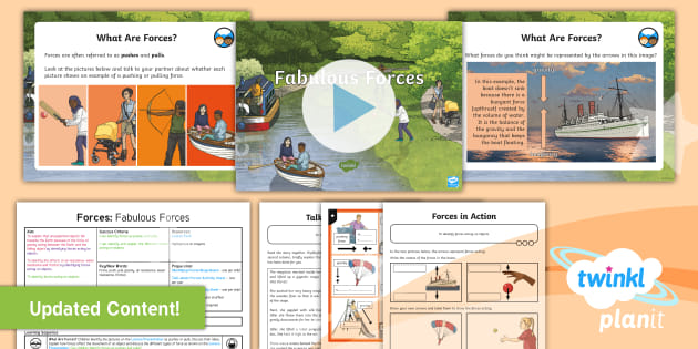 * NEW * Science: Forces: Fabulous Forces Year 5 Lesson Pack 1