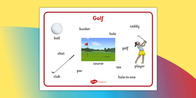 Golf Word Mat