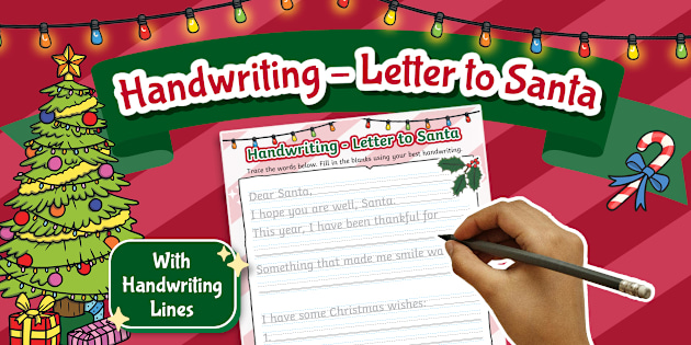 Christmas Handwriting Worksheets | twinkl.com.au