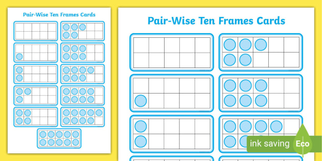 👉 Pair-Wise Ten Frame Cards (teacher made)