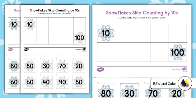 Snowflakes Worksheets | twinkl.com