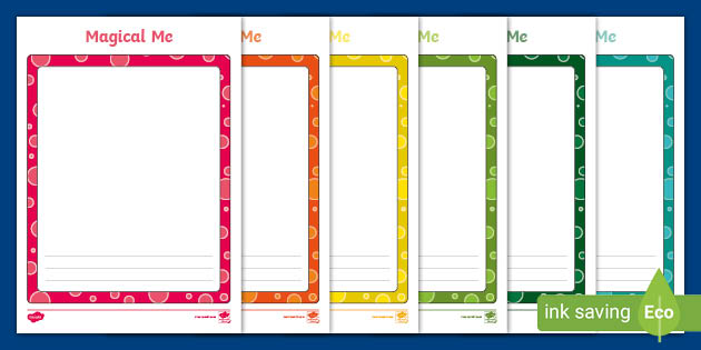 Magical Me Worksheet (teacher made)