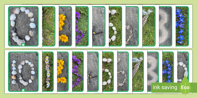 Numbers 0-20 Nature Posters - Math Teaching Resource