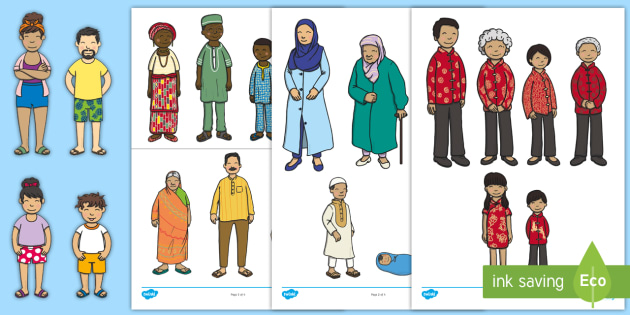 People Size Ordering Activity (teacher made)
