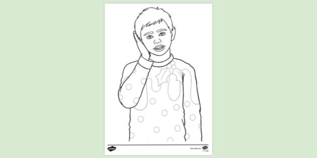 FREE! - BSL Sleep Colouring | Colouring Sheets