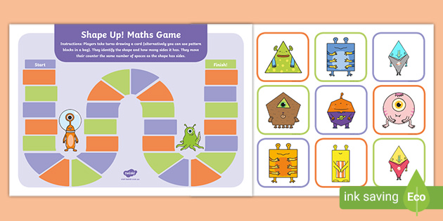 Shape Up! Board Game (teacher made)