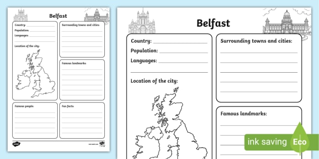 Belfast Fact File Template (Teacher-Made)