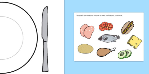 Healthy Eating Meal Activity French