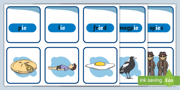 'ie' sound Snap Cards (teacher made)