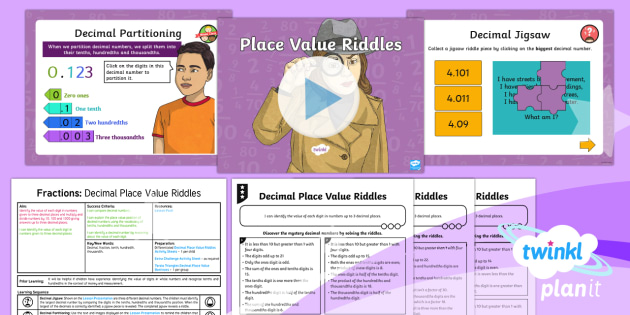 PlanIt Maths Y6 Fractions: Decimal Place Value (2) Lesson Pack
